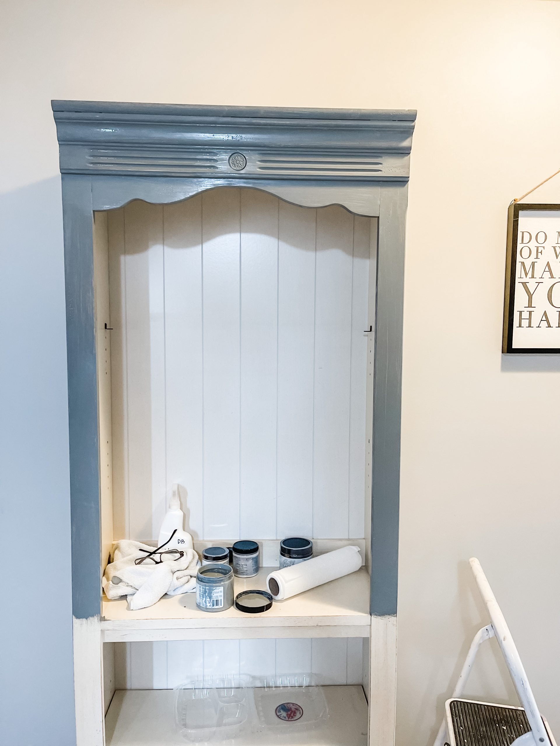 Thrifted Bookcase Makeover - Saved from Salvage