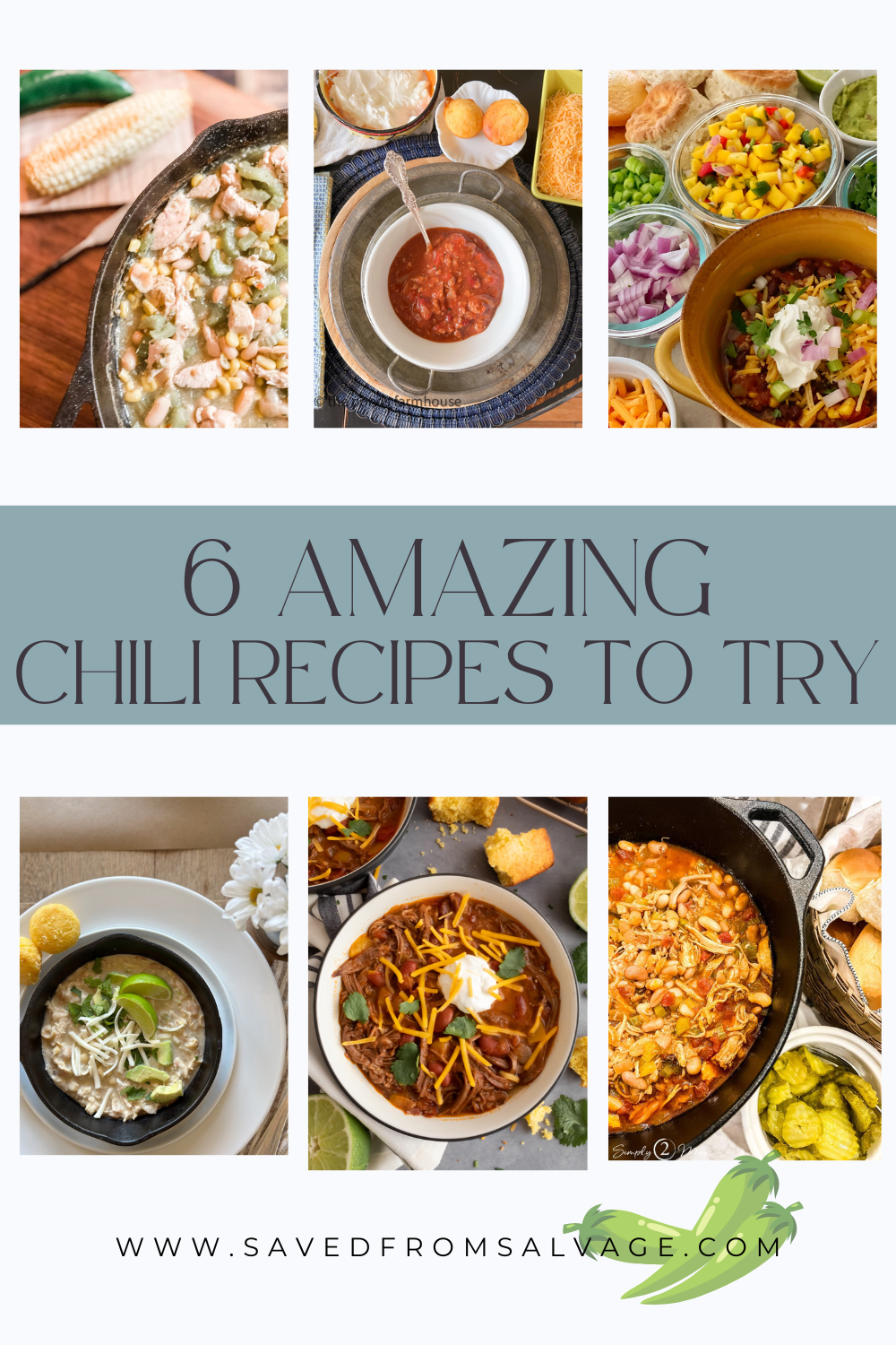 6 CHILI RECIPES YOU'LL WANT TO TRY - Saved from Salvage