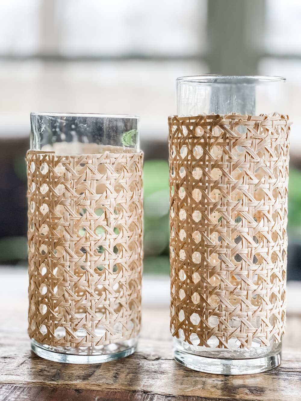 HOW TO UPDATE A THRIFTED VASE WITH CANE - Saved from Salvage