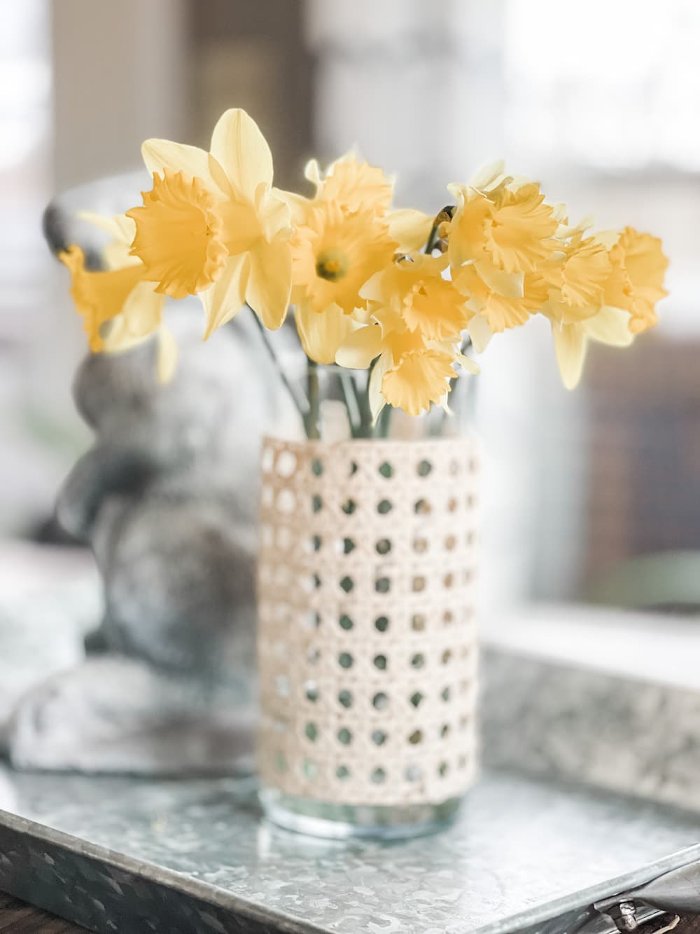 HOW TO UPDATE A THRIFTED VASE WITH CANE - Saved from Salvage