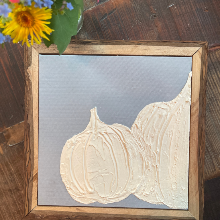 IDEAS FOR DRAWING AND PAINTING AN EASY FALL PUMPKIN - Saved from Salvage